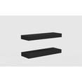 Mainstays Black 16.5" Wood Floating Shelves, Set of 2 - Walmart.com
