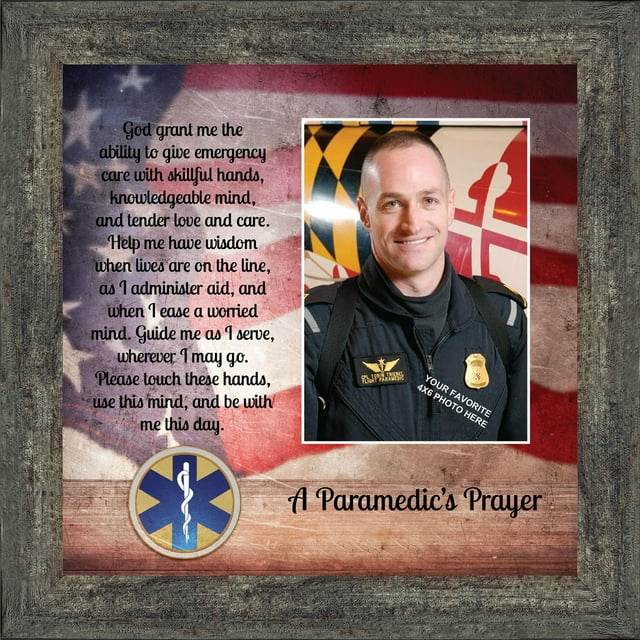 Prayer for the Paramedic Framed Poem, First Responders Gift, EMS, EMT, Gift for a Paramedic and ...
