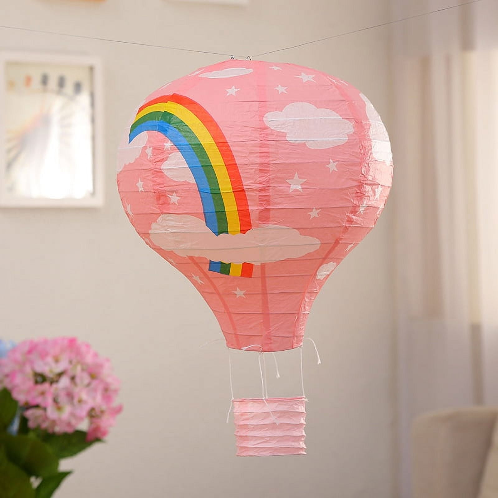 Linterna de papel con globo aerostático, decoración para bodas ...