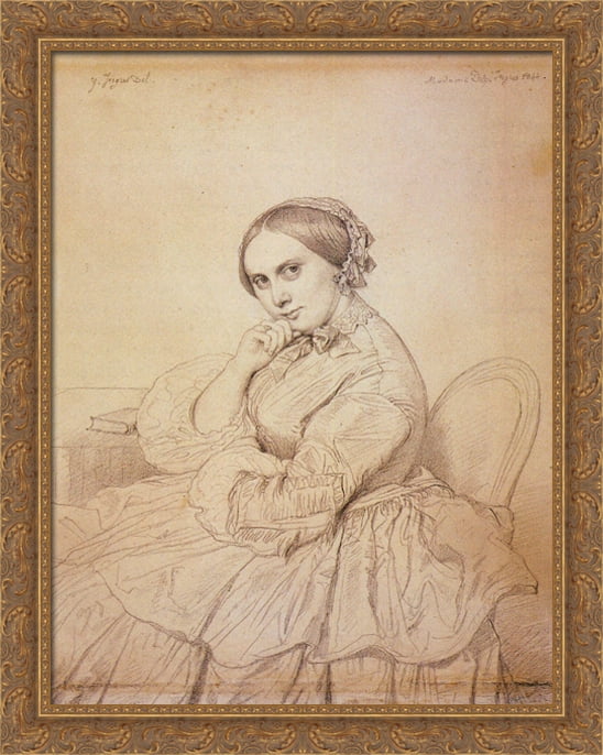 Madame Jean Auguste Dominique Ingres, born Delphine Ramel 28x36 Large ...