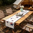4th Of July Patriotic Table Runner - American Flag Design, Washable ...
