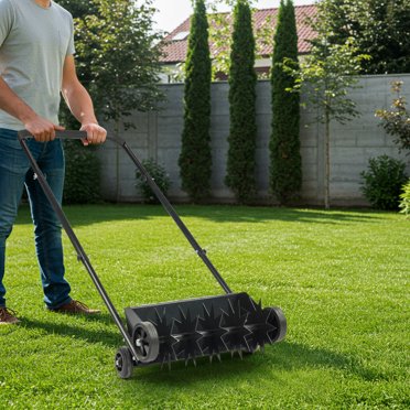 Strongway Spike Lawn Aerator, 40in.W, 8in. Dia. Spikes - Walmart.com