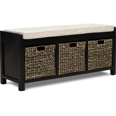 Kirby White Storage Bench - Walmart.com