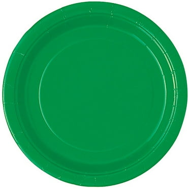 Paper Plates, 7 in, Lime Green, 20ct - Walmart.com