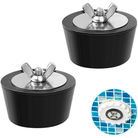 PERTTYUNG Swimming Pool Winter Stopper, 2Pcs Rubber Winter Stoppers ...