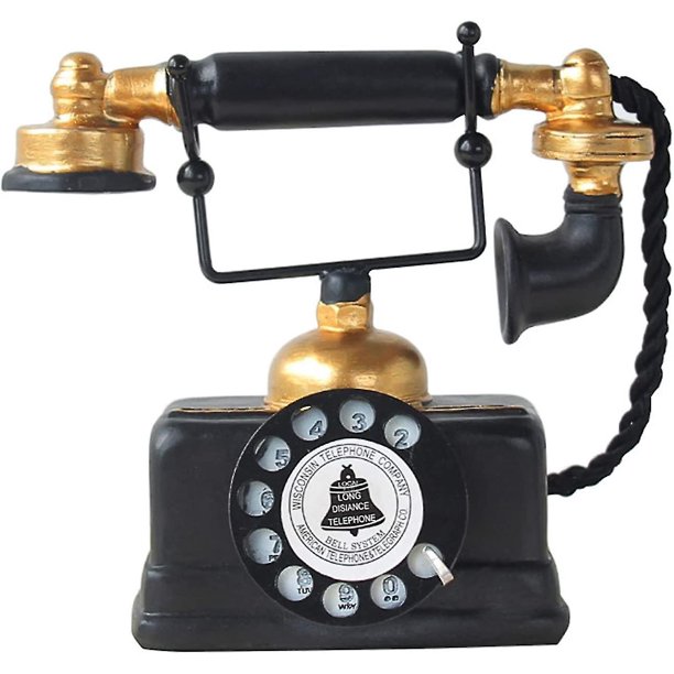 retro Vintage Rotary Telephone Table Ornaments Old-fashioned Rotary ...