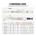 6 Pairs of 16 Inch Drawer Slides Side Mount Rails, Heavy Duty Full ...