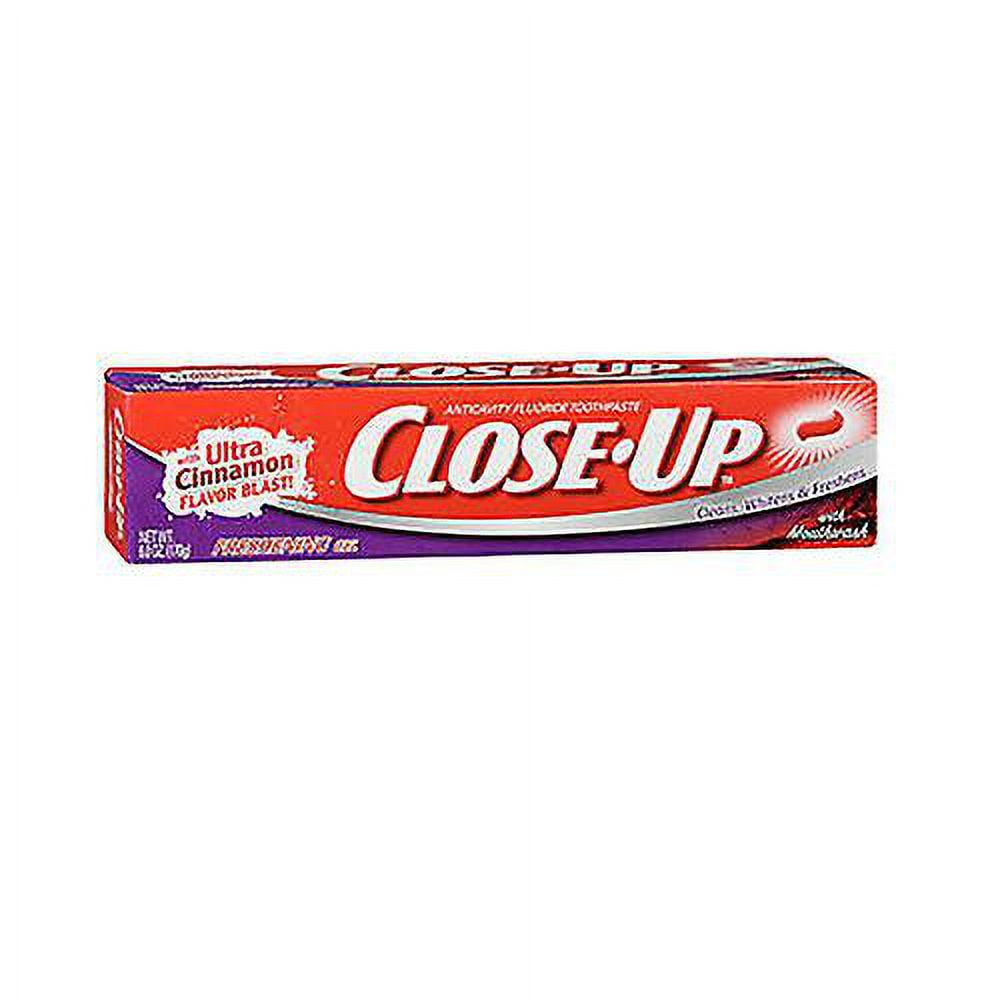 Close-Up Cinnamon Red Gel Anticavity Fluoride Toothpaste, 6 oz (Pack of ...