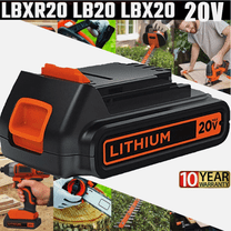 2Pack 3.8Ah Replacement LBXR20 Battery for Black + Decker 20V Battery ...
