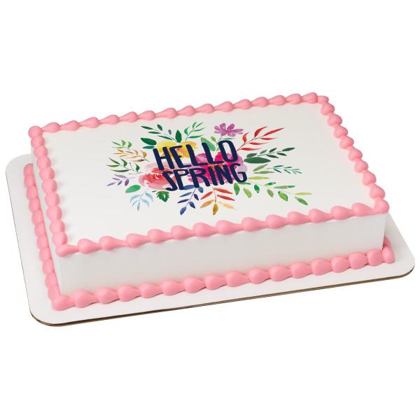 Spring Sheet Cake Decorations