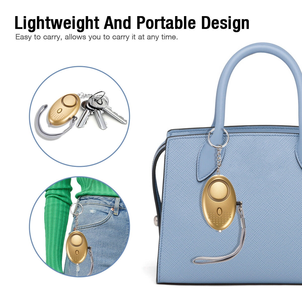 Buy 5 Pcs Safe Sound Personal Alarm with LED Personal Safety Emergency ...