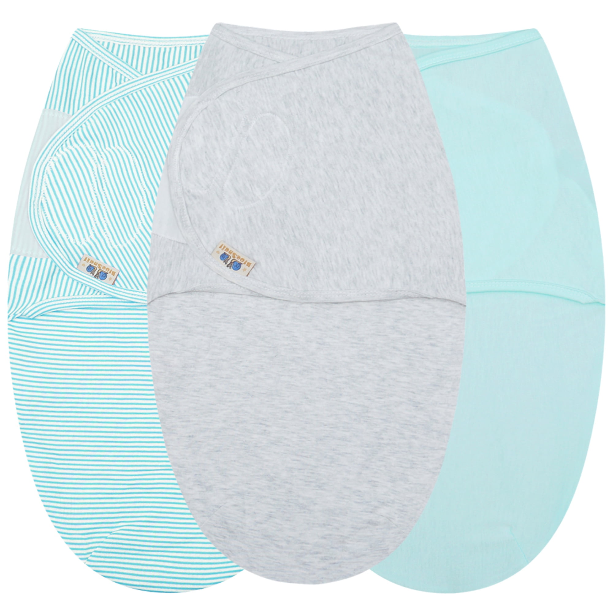 BlueSnail Adjustable Baby Cotton Swaddle, Ultra Soft Newborn Cozy ...