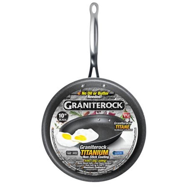 Emson Div of E Mishon 250342 10 in. Granite Rock Round Fry Pan ...