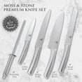 Moss & Stone Professional Kitchen Knife Chef Set, 6 Pcs Small Knife Set ...