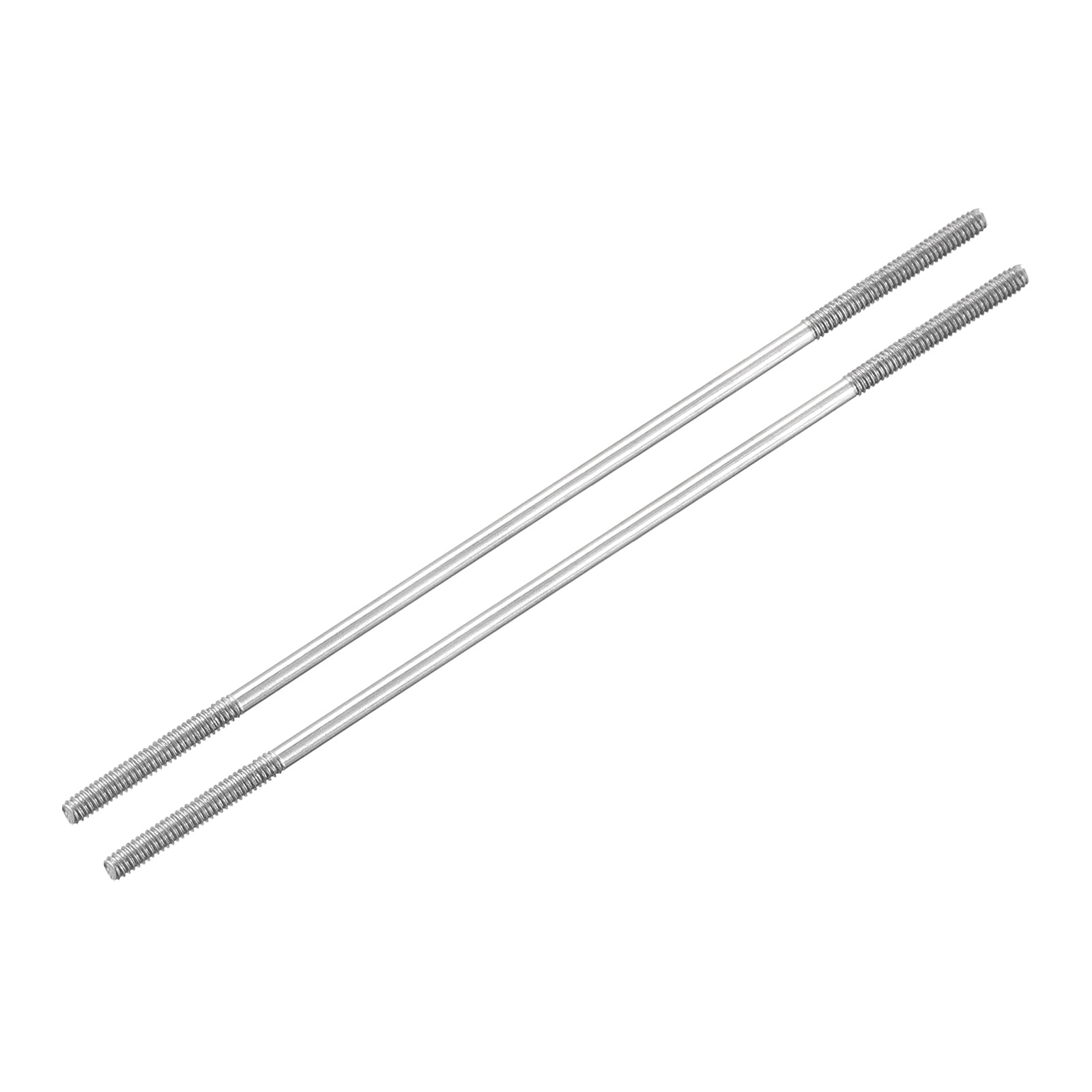 M2x80mm 304 Stainless Steel Push Rod Double End Threaded Rod for DIY ...