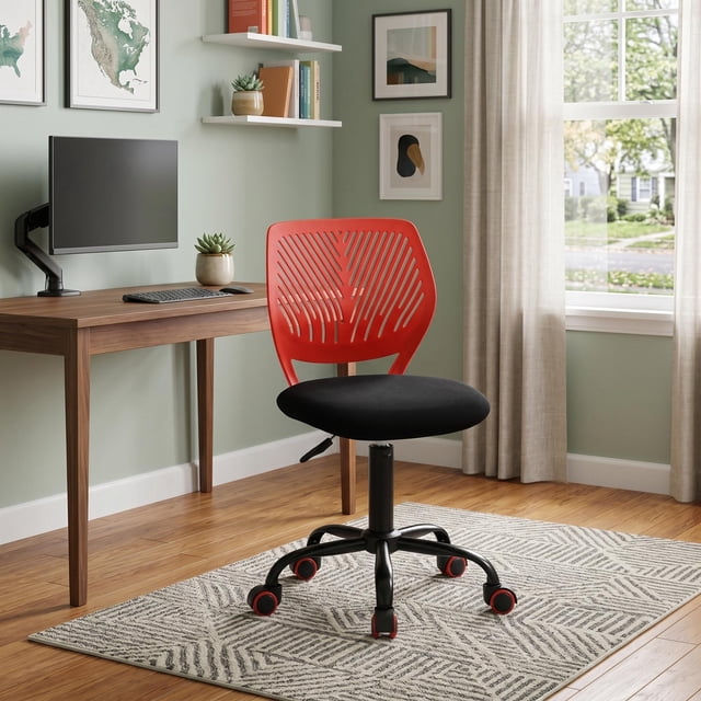 Homy Casa Kids Desk Chair, Adjustable Armless Swivel Study Chair with ...