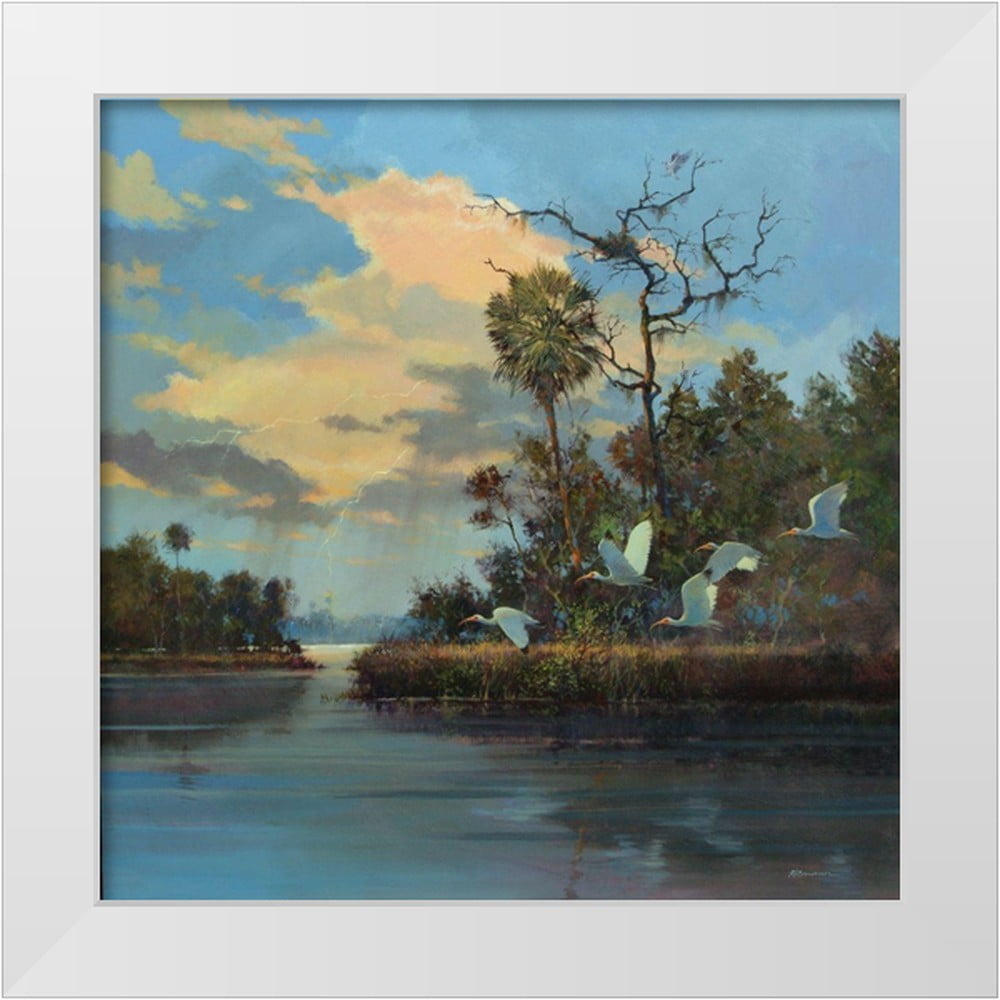Bansemer, Roger 20x20 White Modern Wood Framed Museum Art Print Titled ...