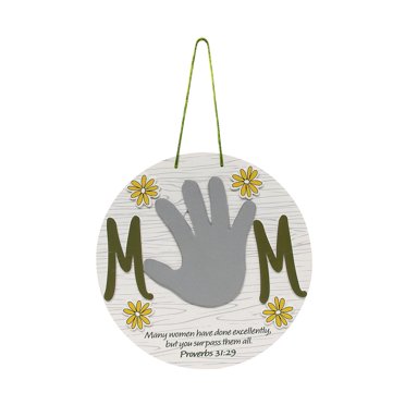 Fun Express 12 Pieces Why I Love My Mother Handprint Craft Kit, DIY ...