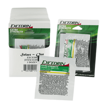 Excedrin Migraine Pain Reliever Caplets, 24 Count, 3 Pack - Walmart.com