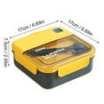 Pdqouc Clearance Portable Bento Lunch Box Reusable 2 Compartment Food
