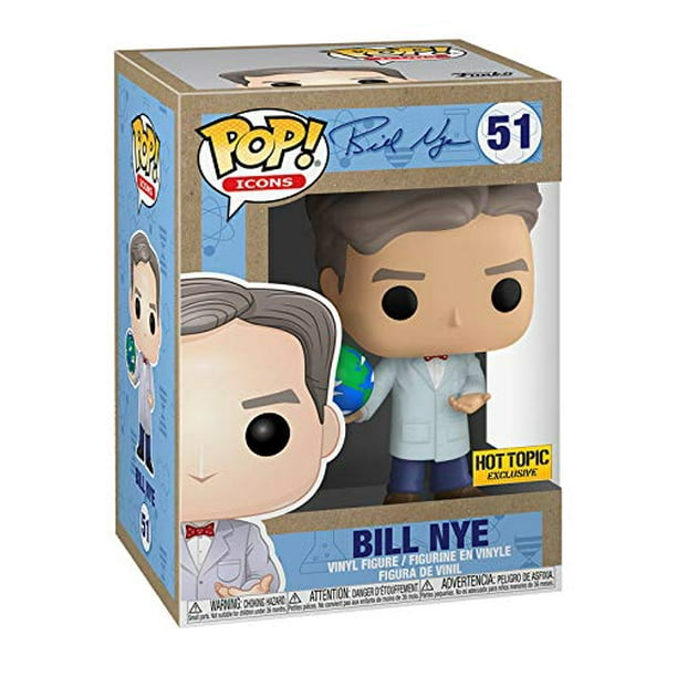 Funko POP! Icons #51 - Bill Nye [with Globe] H.T. Exclusive - Walmart ...