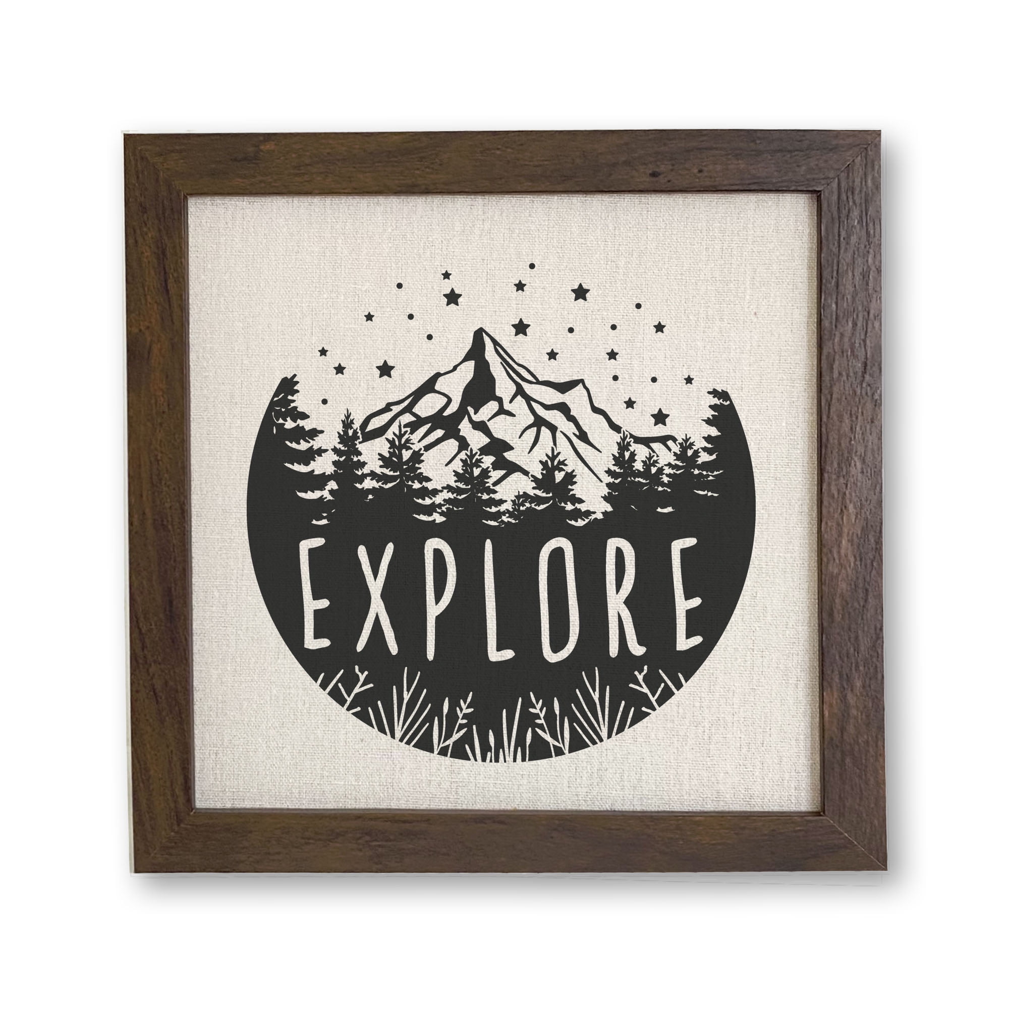 Explore - Framed Sign - Walmart.com