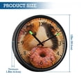 BZSMCE Silent Voice Activated LED Night Light Wall Clock 12 Inch With ...