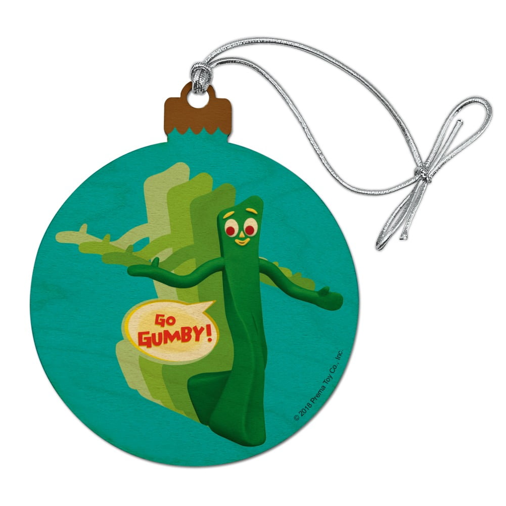Go Gumby Wood Christmas Tree Holiday Ornament - Walmart.com