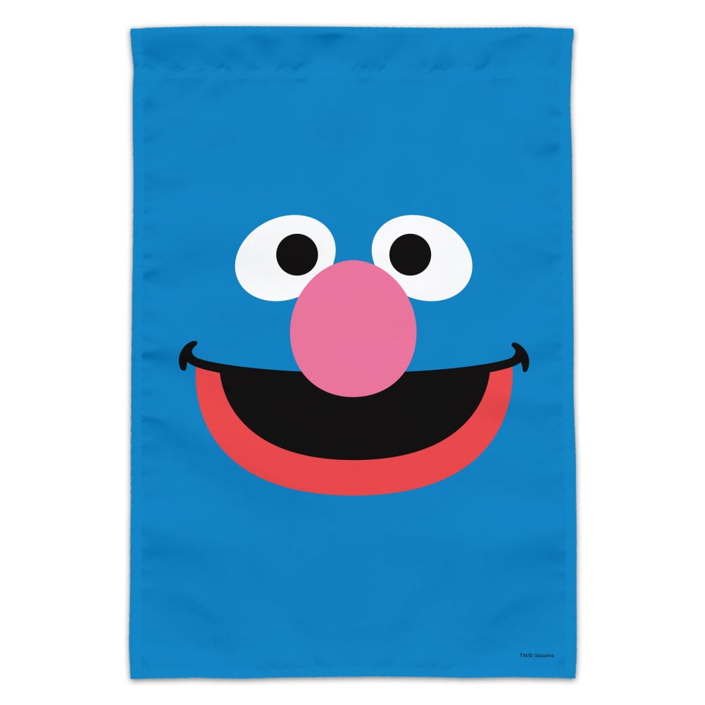 Sesame Street Grover Face Garden Yard Flag - Walmart.com