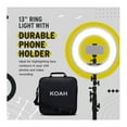 Koah SOL SPHERE 13-Inch 42W Dimmable LED Ring Light Kit with Air ...
