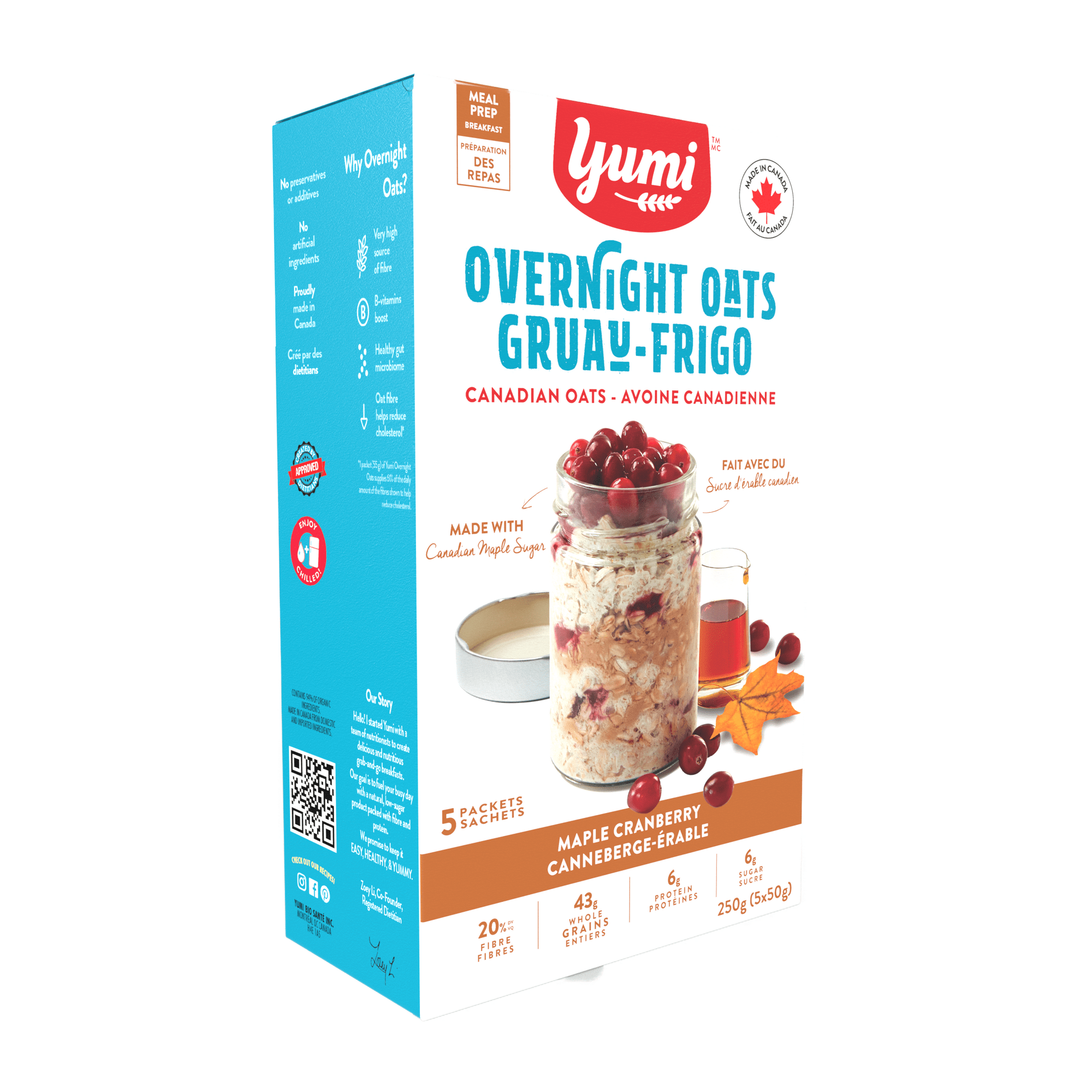 Click here for Yumi Organics Maple Cranberry Overnight Oats prices