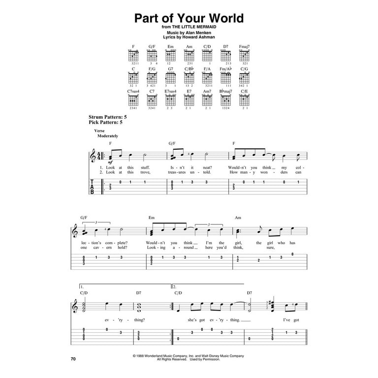 Guitar Chords For Disney Songs