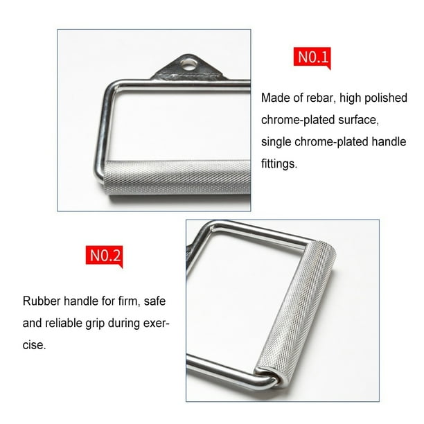 D Handle Fitness Pull Down Practical Workout Grip Heavy Duty Machine ...