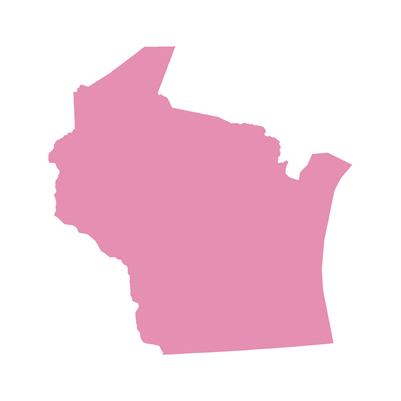 Wisconsin Shaped Sticker Decal Die Cut - Self Adhesive Vinyl ...