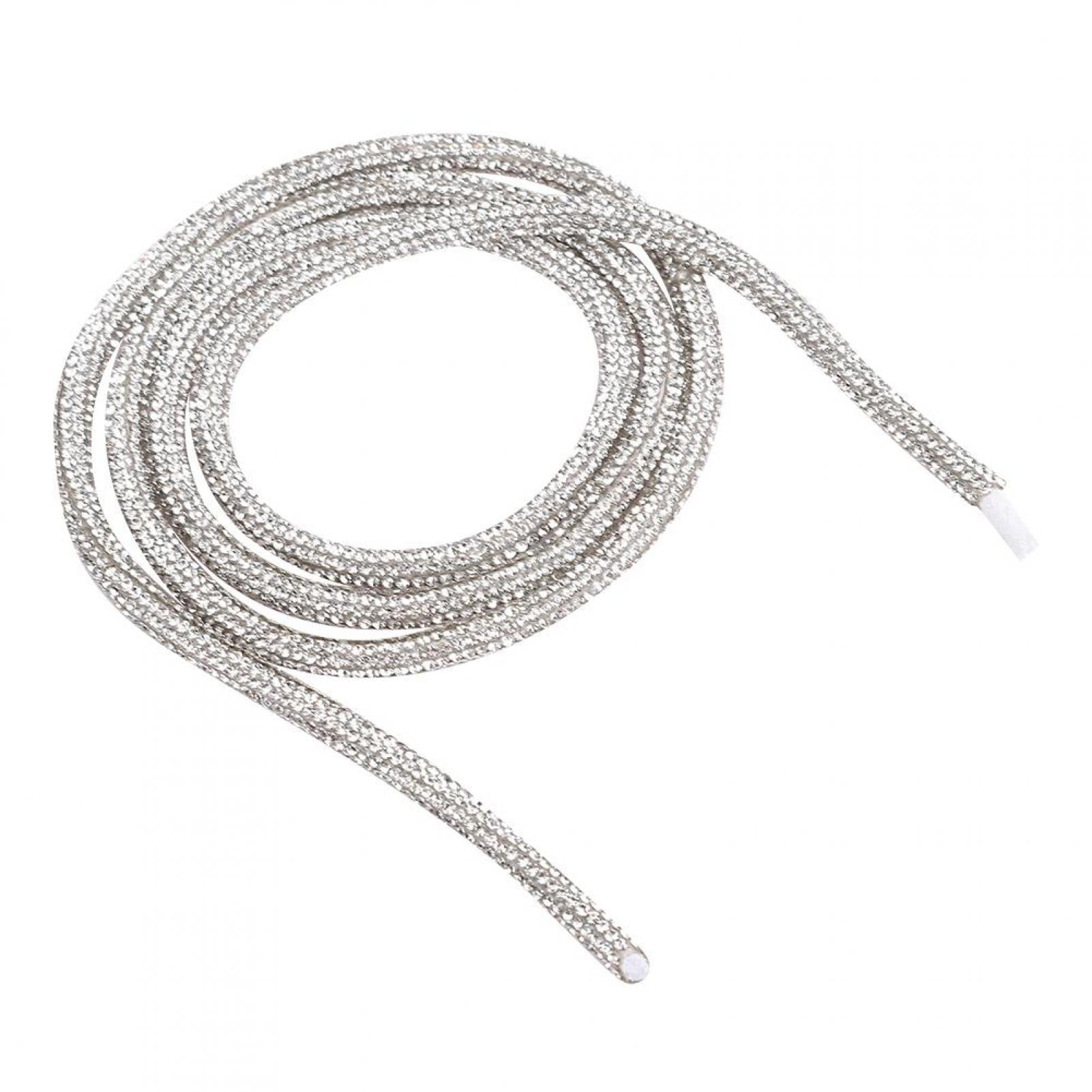 Tebru Rhinestones Trim, Durable Shiny Beautiful Decoration 6mm 1m ...