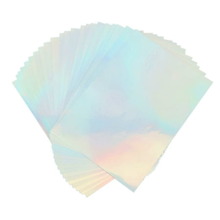Printable Holographic Sticker Paper,22 Sheets A4 Printable Sticker ...