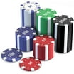 Complete Poker Set, Texas Hold'em Poker Set and Blackjack Card Game ...