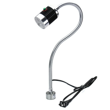 6W 110-220V LED Machine Working Light Gooseneck Magnetic Base Clamp ...