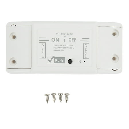 Wifi Smart Light Switch, Timer Settings AC 90-250V Smart WiFi Relay ...