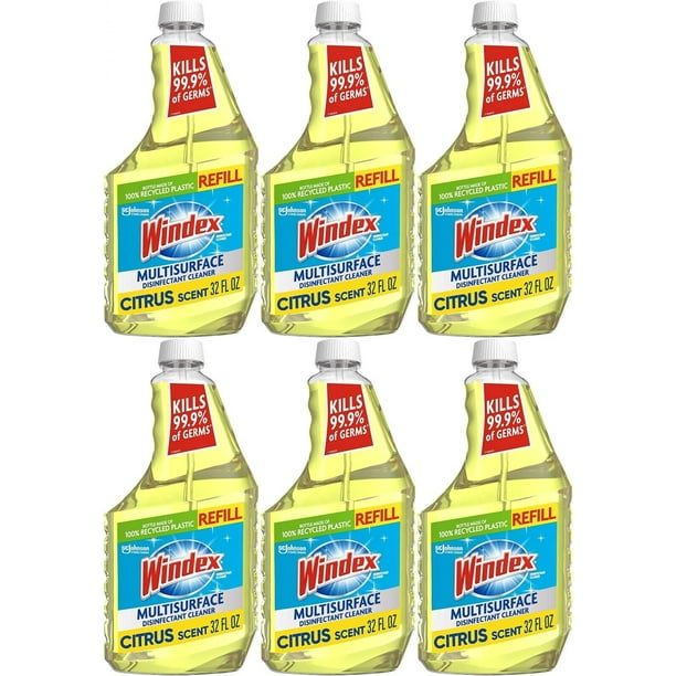 Windex Multi-Surface Cleaner Disinfectant Refill Bottle Citrus Fresh ...
