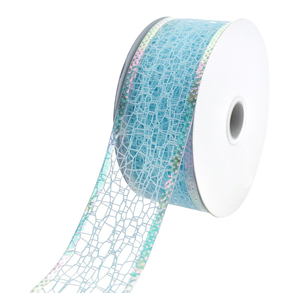 Matte Webbing with Iridescent Wired Edge Ribbon, 1-1/2-Inch, 10-Yard ...