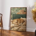 Affixzi Golden Retriever Wall Art Print: Sleeping Dog Poster, Impasto ...