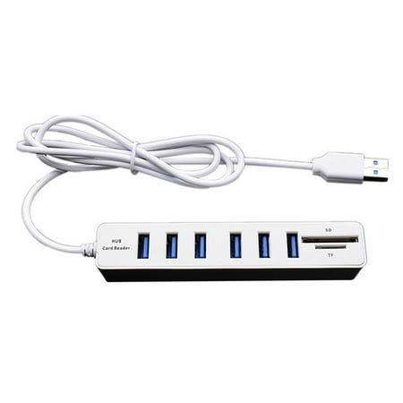 Micro USB Hub 2.0 Multi USB Ports Combo SD/TF Card Reader Hub USB ...
