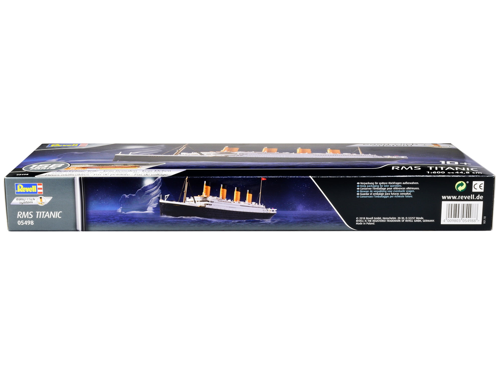 Level 2 Easy Click Model Kit RMS Titanic Passenger Liner Ship 1/600 ...
