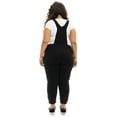 A3 Denim Women's Plus Size Stretch Denim Overalls with Cuffs - Walmart.com