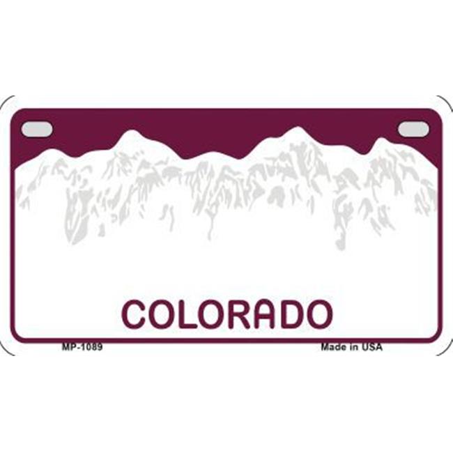 Smart Blonde MP-1089 Colorado State Background Metal Novelty Motorcycle ...
