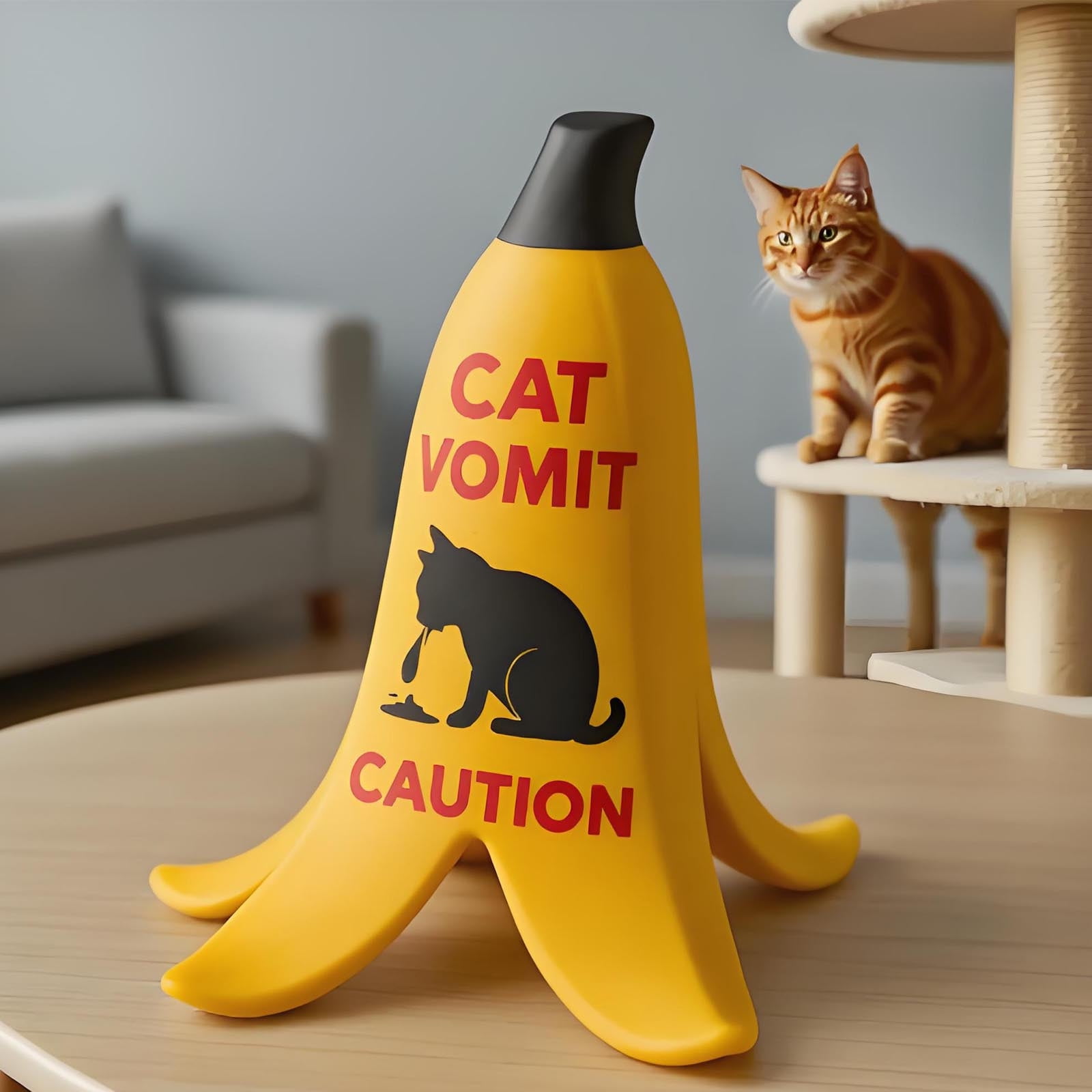 Funny Banana Peel Sign - Novelty Decoration For Office Humorous Pet ...