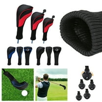 3Pcs Golf Head Covers Driver, Wood Headcovers Long Neck Knit Head ...
