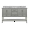 Design Element Austin 60" Vanity Base Only in Walnut - Walmart.com