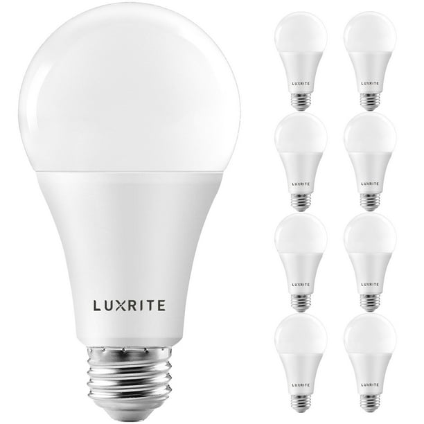 Luxrite A21 Dimmable LED Light Bulbs 22W (150 Watt Equivalent) 5000K ...